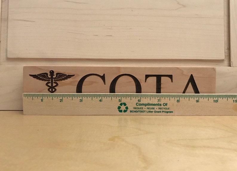 COTA Caduceus Sign, Occupational Therapy Assistant, OTA Gift, Gift for ...