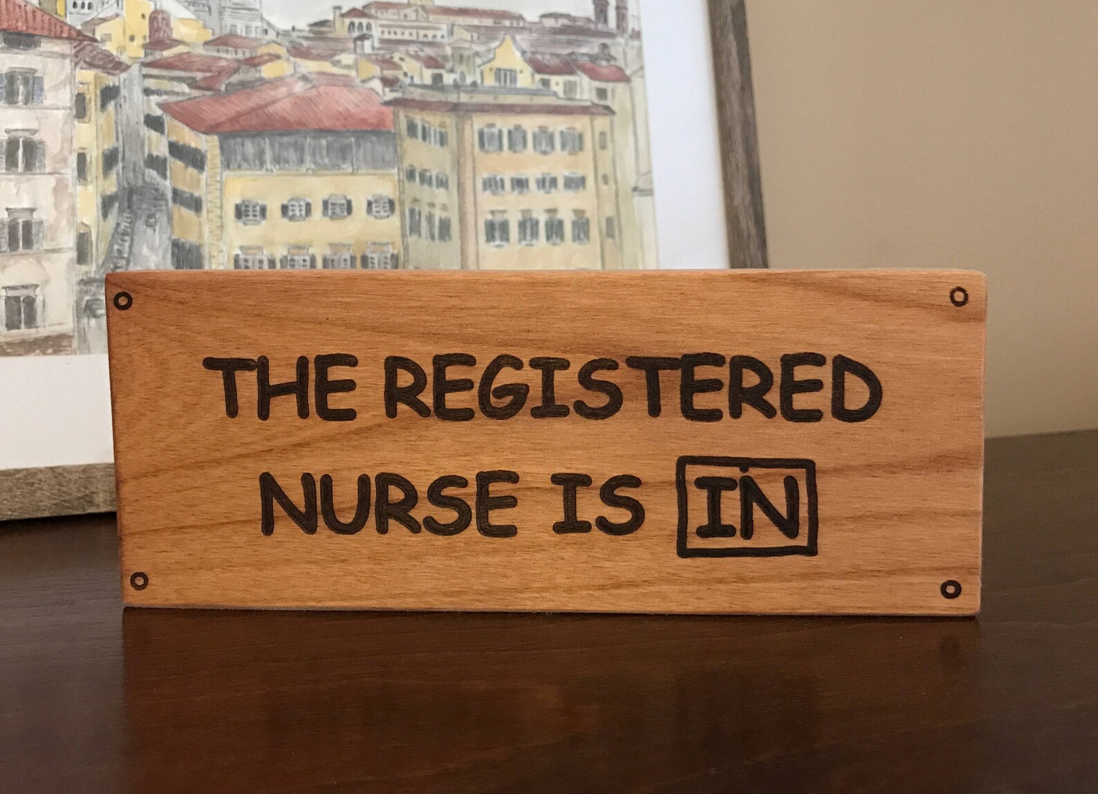 RN Signs, Nurse Sign, RN Gift, Nurse Gift, the Registered Nurse is In ...