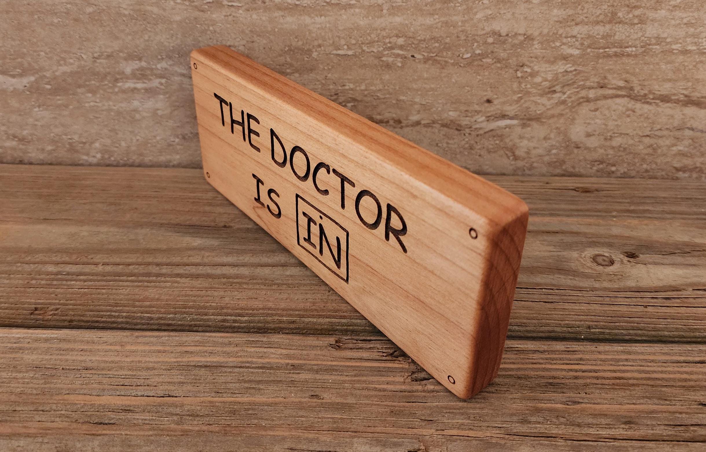 The Doctor is In, Wooden Block, Charlie Brown, Peanuts, Wooden Sign ...