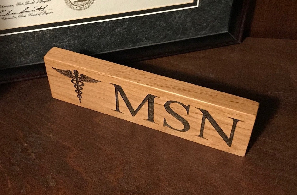 MSN Sign Laser Engraved Shelf Sitter Gift for MSN Master - Etsy