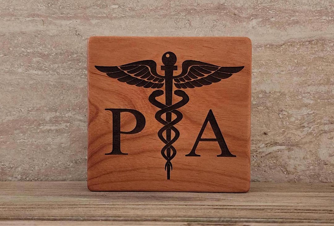 Physician Associate Wooden Caduceus Sign, PA Gifts, Medical Office ...