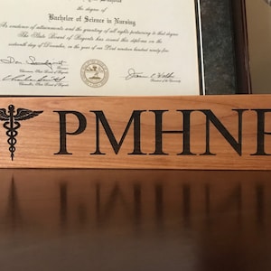 PMHNP Laser Engraved Sign PMHNP Graduation Psychiatric - Etsy
