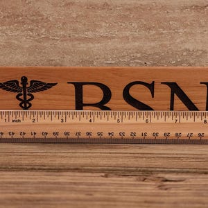 BSN Sign, Laser Engraved, Wood Block Sign, Nursing Sign, BSN Gift, BSN ...