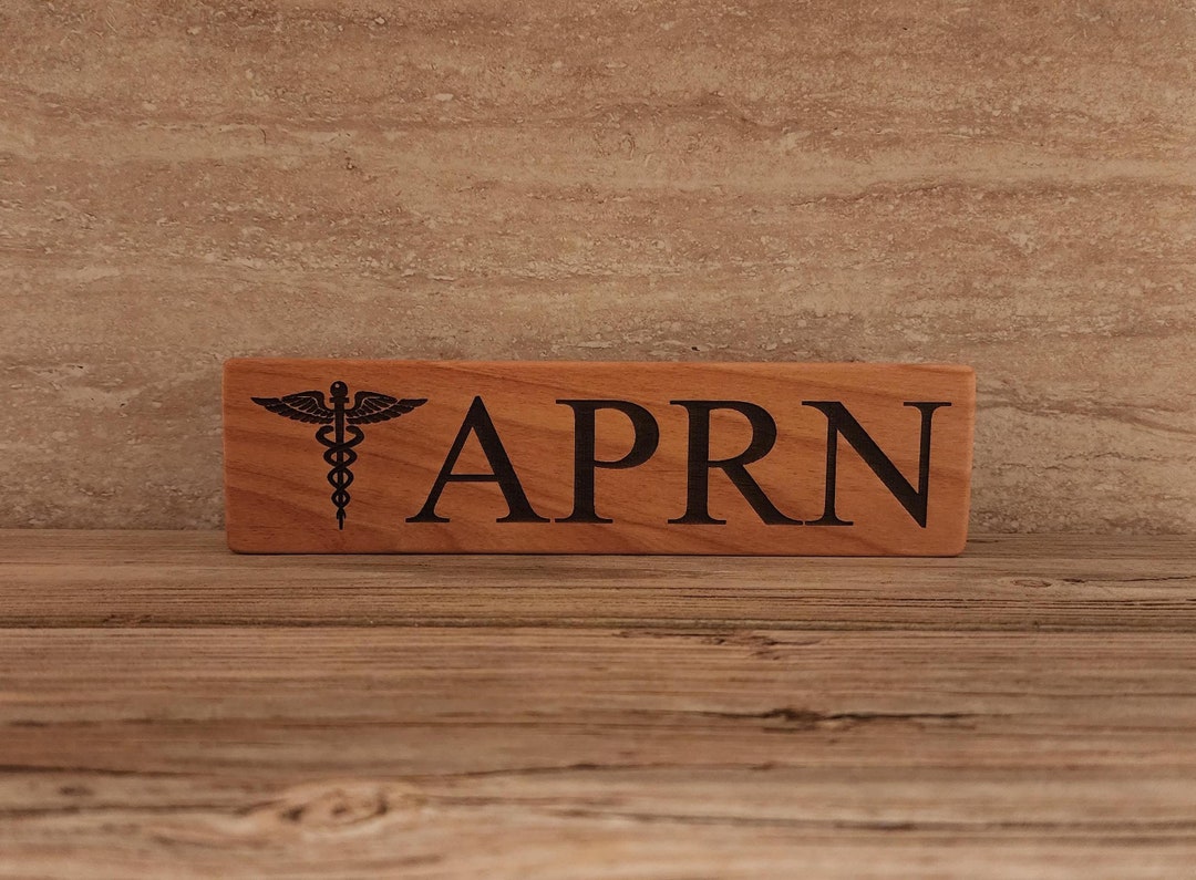 APRN, Laser Engraved, Wood Block Sign, Advanced Practice, Registered ...