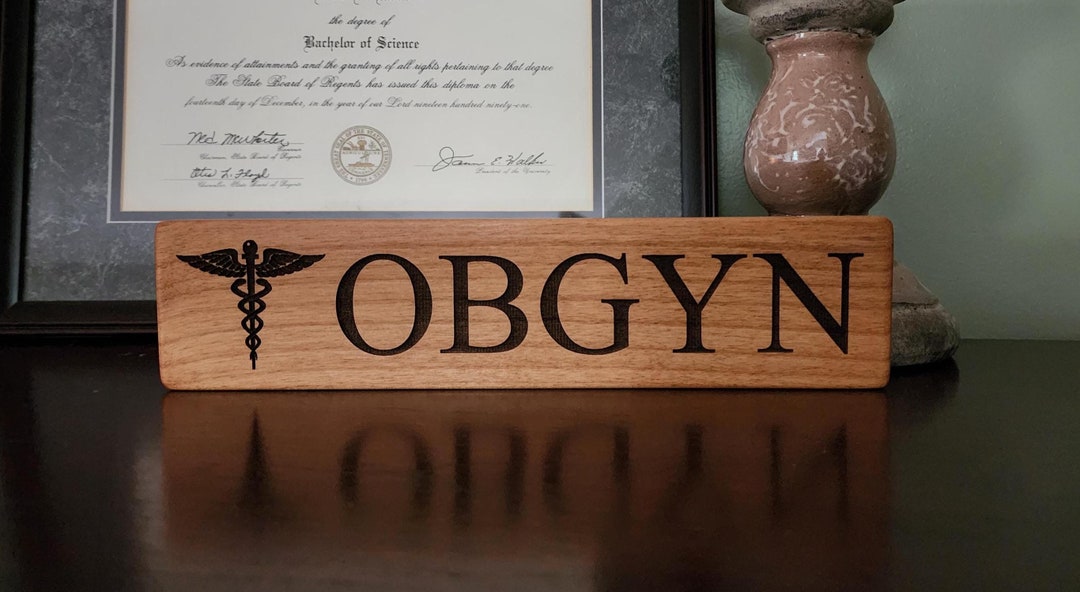 OBGYN Laser Engraved Sign, OBGYN Graduation, Labor and Delivery ...