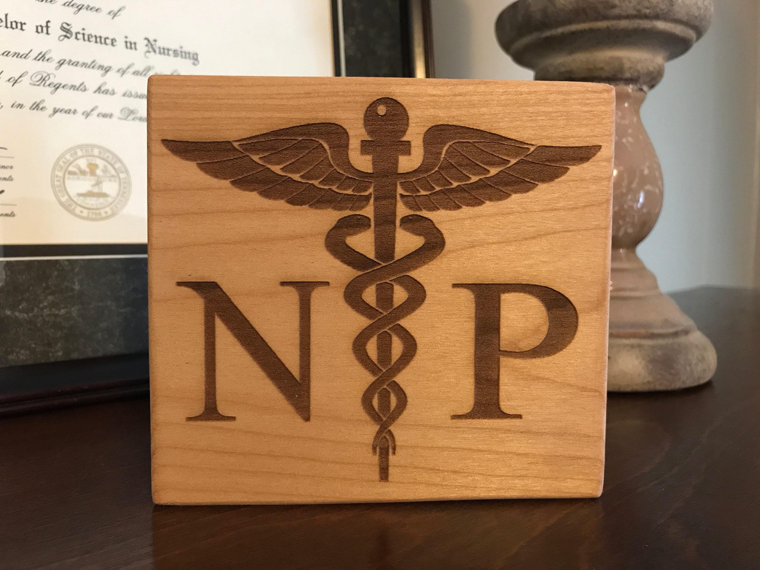 Nurse Practitioner NP Caduceus Nurses Gift Nurses - Etsy