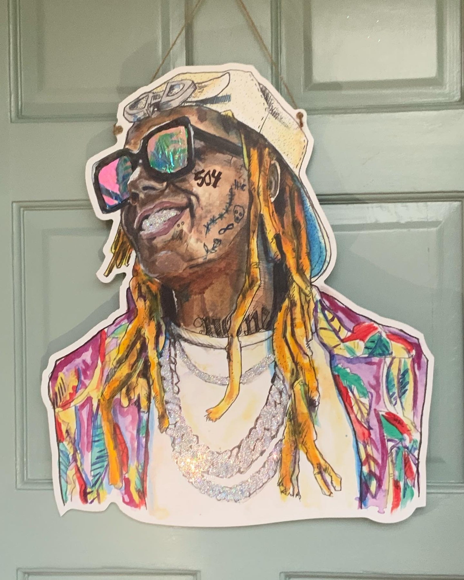 Lil Wayne Door Hanger: New Orleans Art Door Hanger New - Etsy
