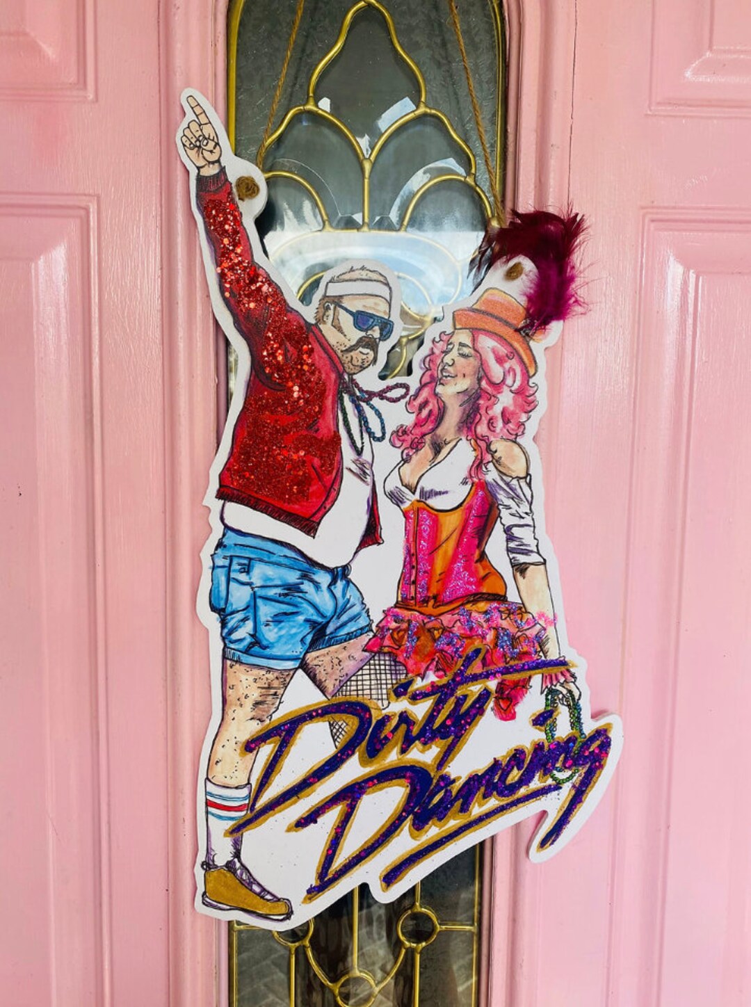 610 Stomper Pussy Footer Mardi Gras Door Hanger: New Orleans Art, Door ...