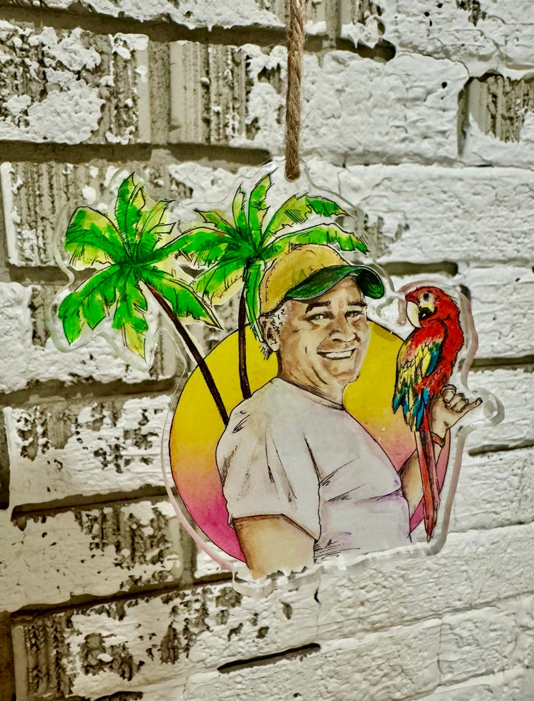 Acrylic Jimmy Buffett Ornament - Etsy