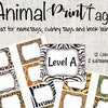 Animal Print Bulletin Board Letters Classroom Cut Out Letters Safari ...