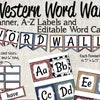Animal Print Word Wall Classroom Set | Banner and Editable Cards ...
