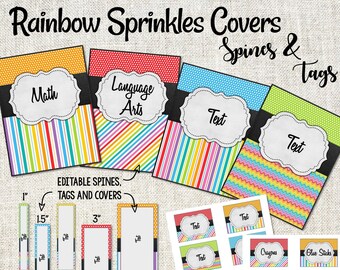 Binder Covers Editable - Etsy