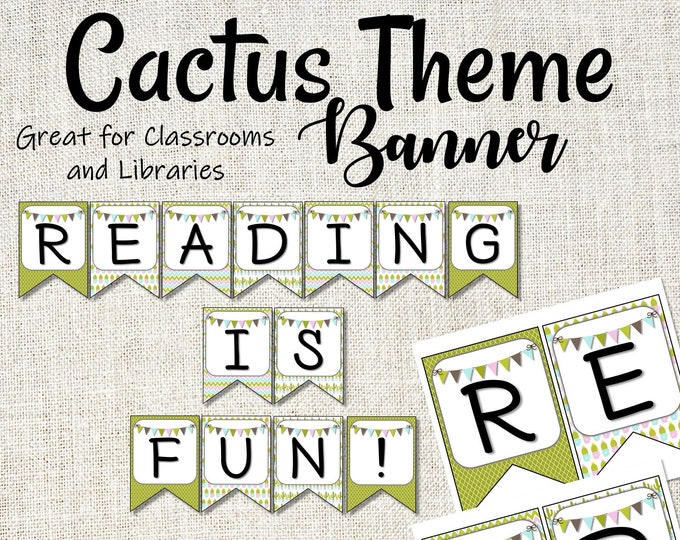 Printable Reading Banner Back to School Classroom Library - Etsy