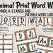 Animal Print Word Wall Classroom Set | Banner and Editable Cards ...