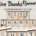 Printable Give Thanks Banner - Holiday Banner - Fall Banner - Classroom ...