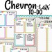 Chevron to Do Lists | Printable to Do Lists | Colorful to Do Lists ...
