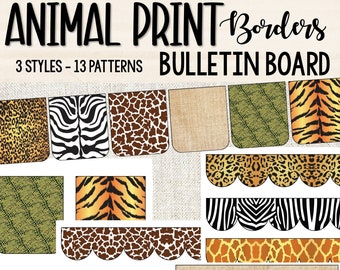 Animal Print Classroom Decor, Safari Decor, Jungle Decor, Printable ...