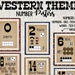 Western Theme Number Posters 0-20 Ten Frames Posters Instant Digital ...