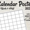 BOHO GARDEN CLASSROOM Calendar Kit, Printable Boho Calendar Set , Retro ...