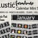Rustic Farmhouse Buffalo Plaid Mini Calendar Set | Classroom Calendar ...