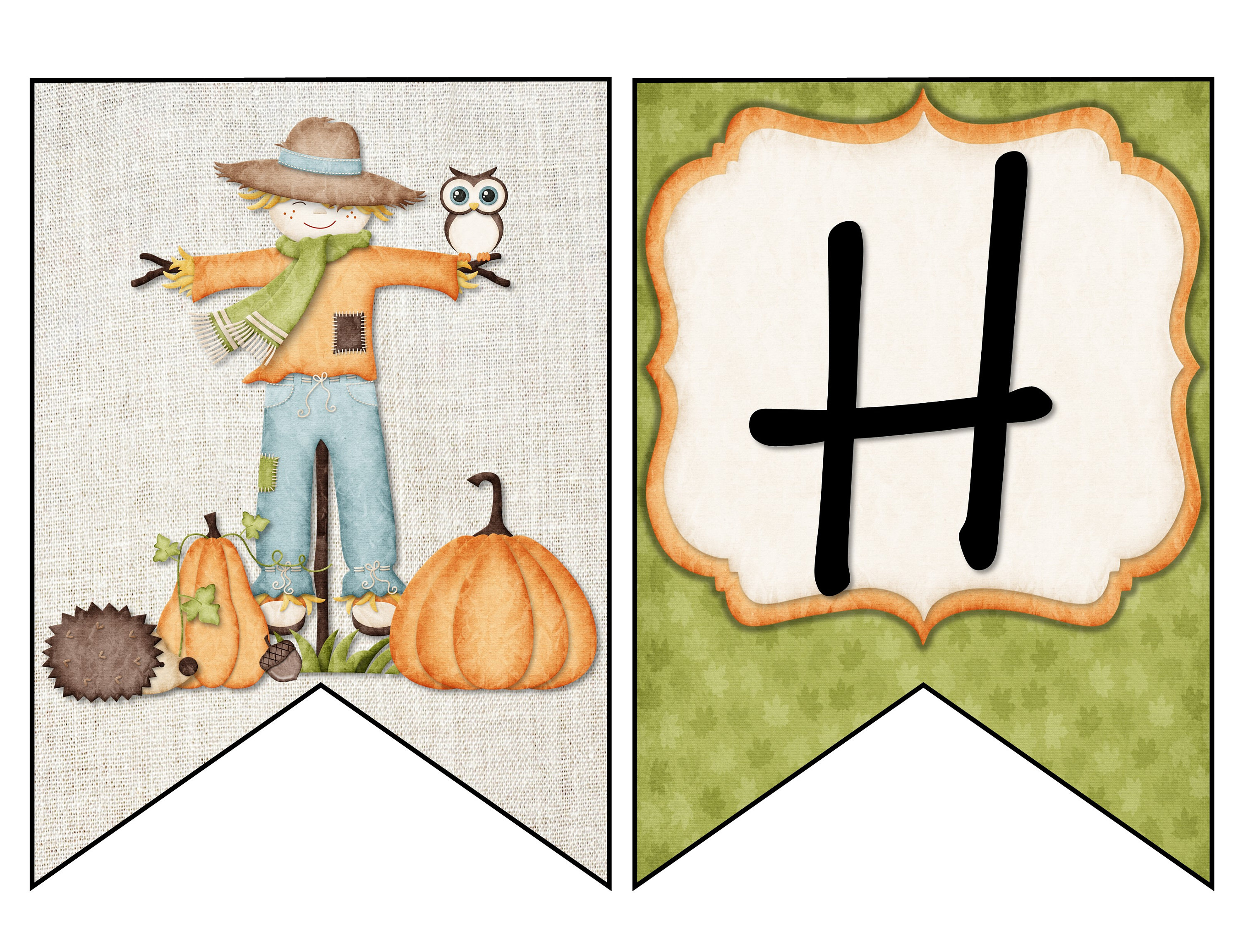 Printable Hello Fall Banner - Fall Leaves Banner - Fall Banner ...