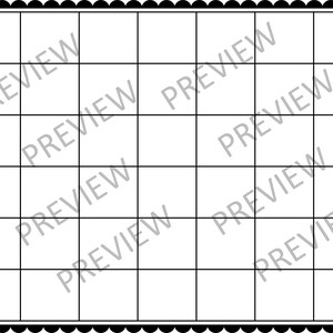 Scalloped Black and White Calendar Poster | 18x24 Calendar Poster ...