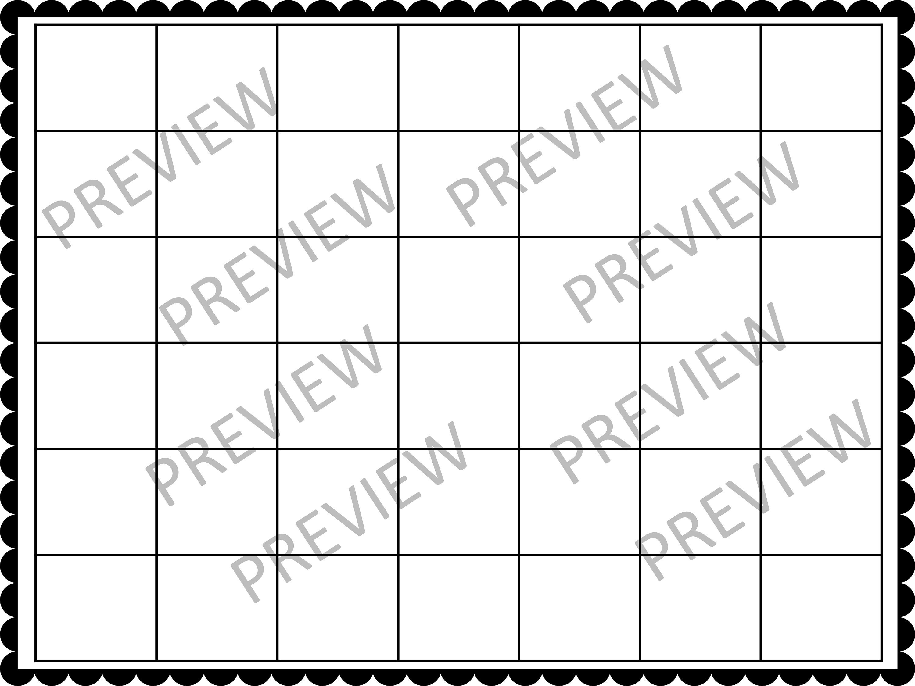 Scalloped Black and White Calendar Poster 18x24 Calendar Poster ...