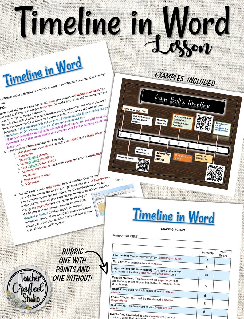 Distance Learning Timeline in MS Word - Classroom Lesson Plan - Teacher ...
