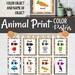 Animal Print Color Posters | Classroom Posters | Safari Classroom Decor ...