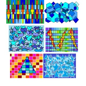 Distance Learning MS Paint Lesson and Vocab - Creating Shapes With ...