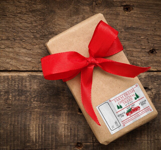 Farm Fresh North Pole Christmas Gift Tags - Farmhouse Christmas Tags ...