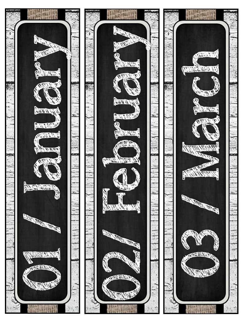 Rustic Farmhouse Mini Calendar Set Classrtoom Calendar - Etsy