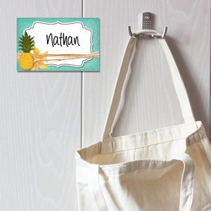 Pineapple Tags | Tropical Party Tags | Classroom Name Tags | Birthday ...