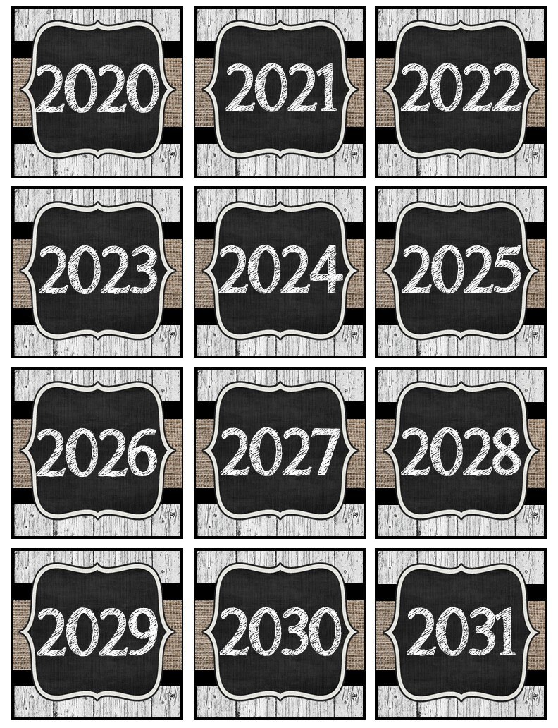 Rustic Farmhouse Mini Calendar Set Classrtoom Calendar - Etsy