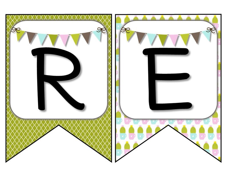 Printable Reading Banner - Back to School - Classroom Library - Cactus ...