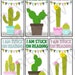 Printable Cactus Bookmarks - Cactus Birthday - Classroom Bookmarks ...
