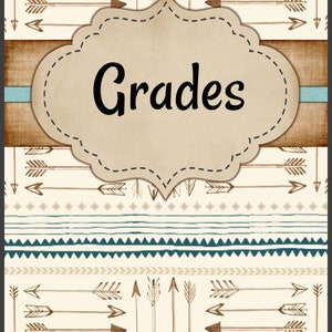 Desert Tribal Editable Binder Covers, Spines, and Tags (PDF ...