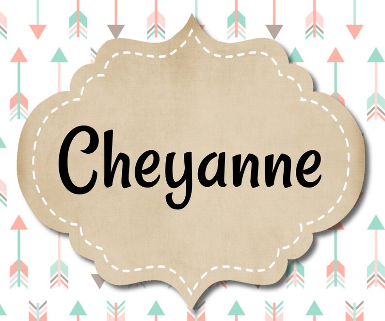 Printable Pale Arrow Tags Editable Classroom Labels Editable Name Tags ...