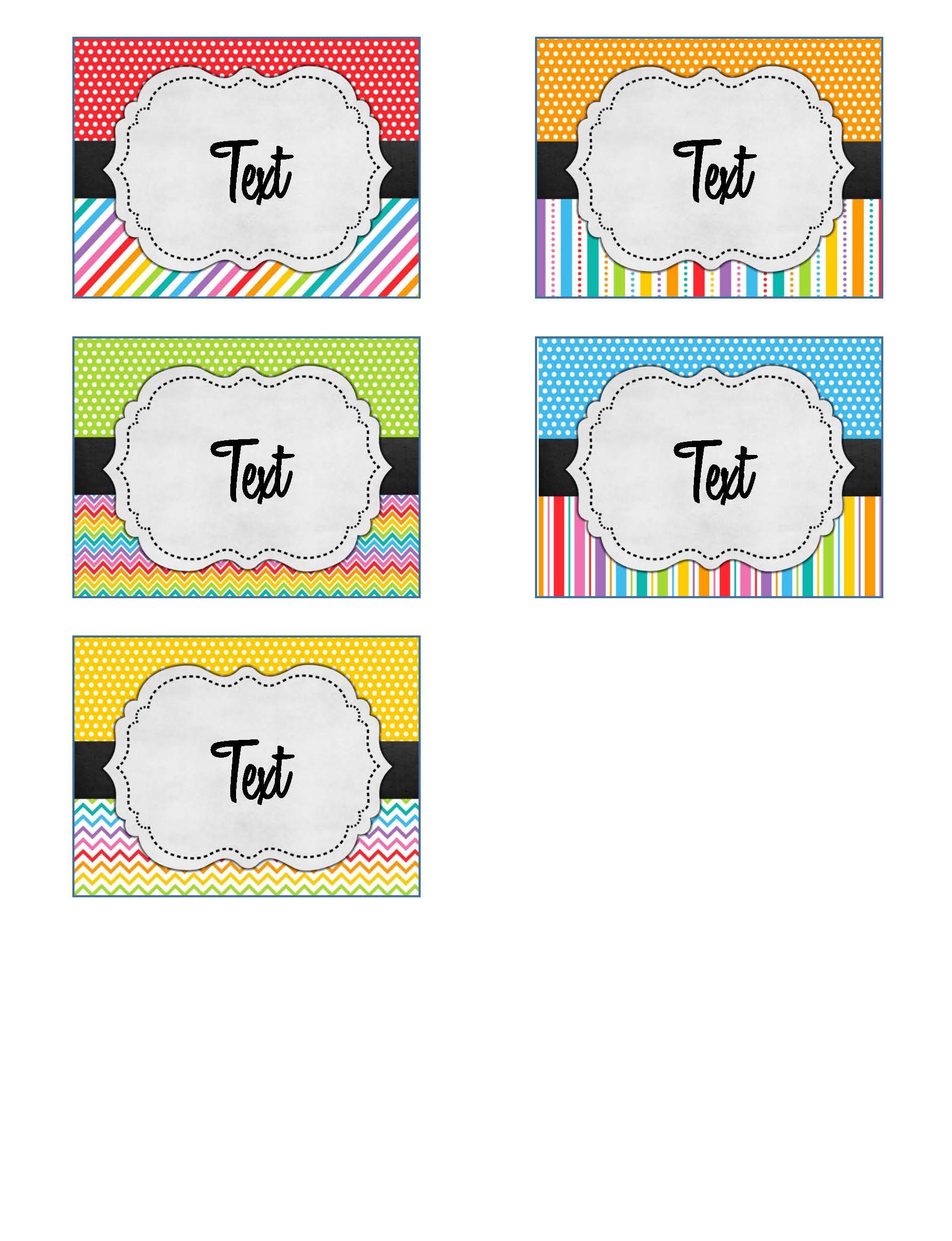 Rainbow Sprinkles Binder Covers Spines and Tags Editable - Etsy