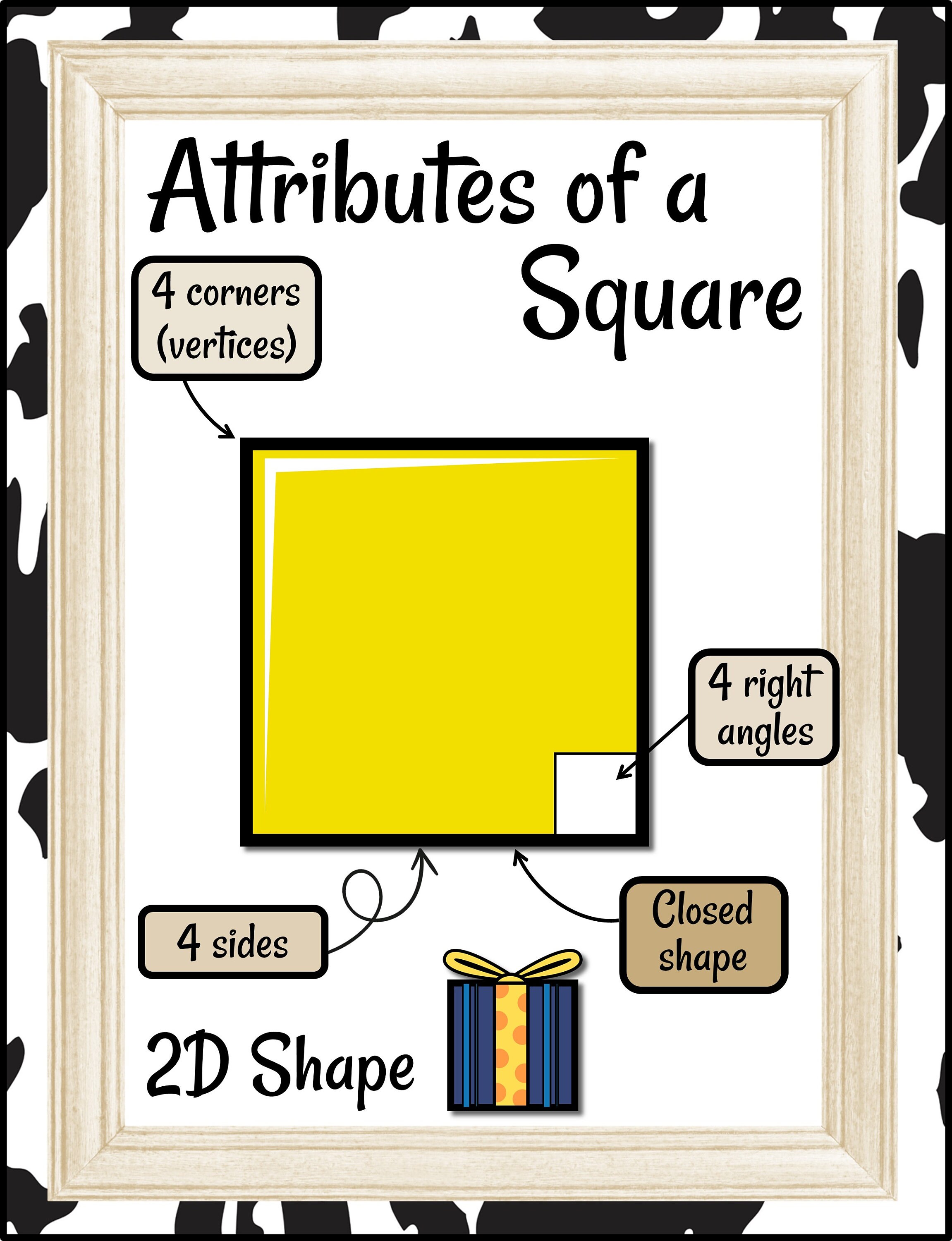 Animal Print Printable Shapes Posters | Downloadable Shapes Posters ...