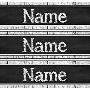 Printable Rustic Farmhouse Desktop Nameplates - Wall Labels - Name Tags ...