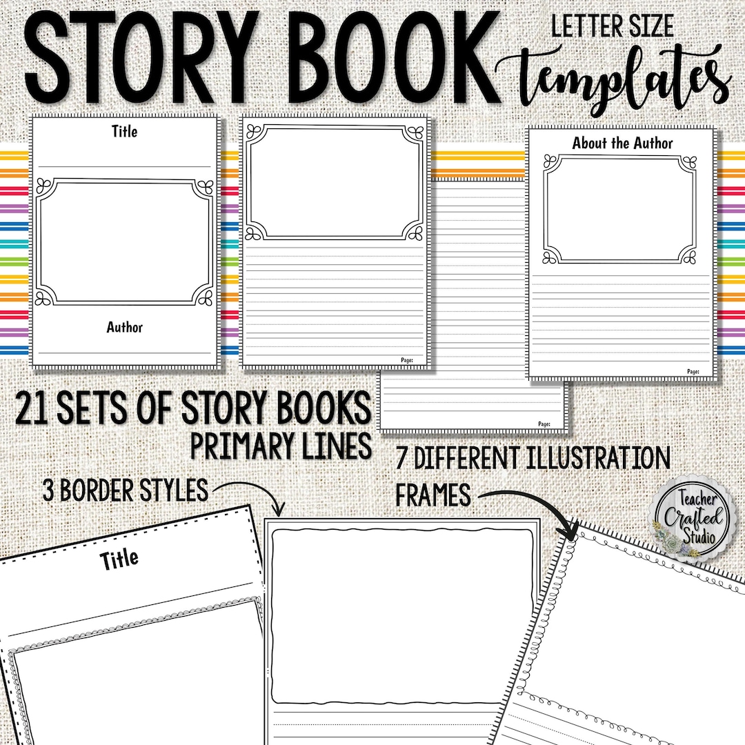 Printable Storybook Templates for Kids | Primary Writing Pages With ...