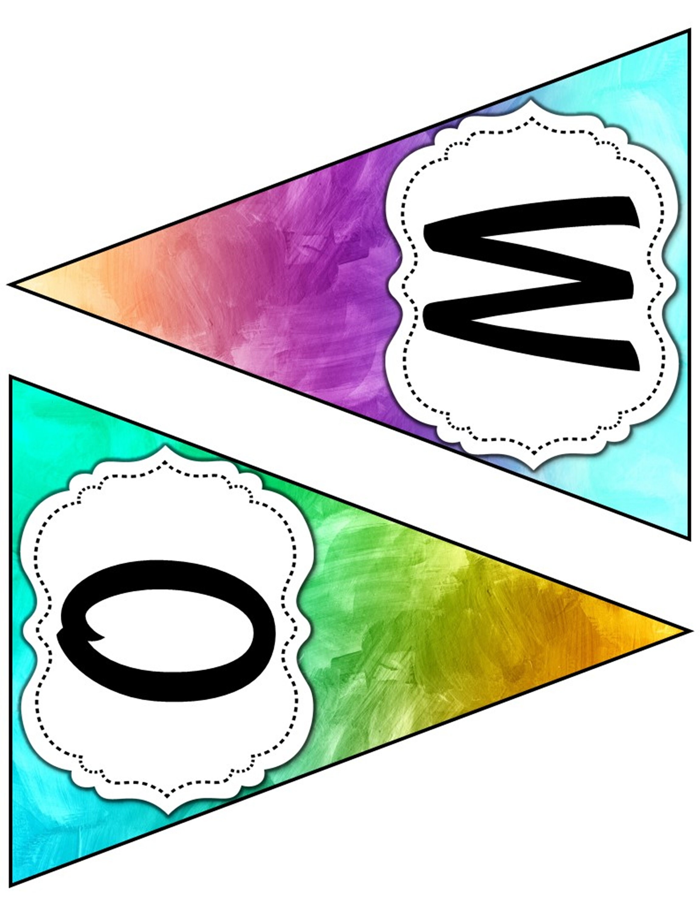 Watercolor Classroom Decor Word Wall Set Banner and Editable - Etsy