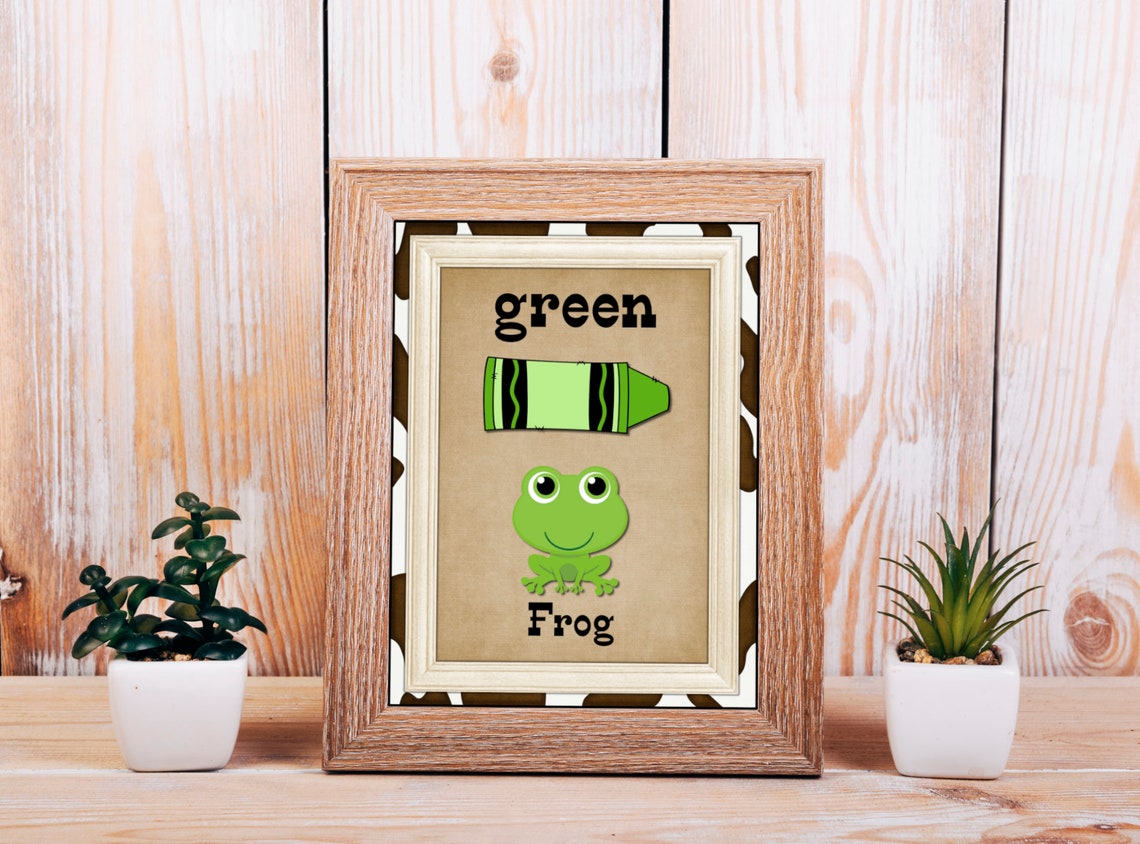 Western Theme Printable Color Posters Downloadable Colors Posters ...