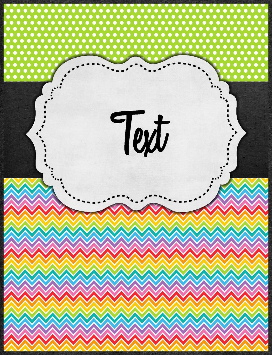 Rainbow Sprinkles Binder Covers, Spines and Tags - Editable Binders ...