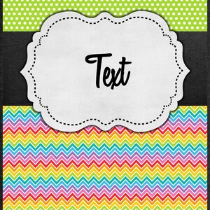 Rainbow Sprinkles Binder Covers, Spines and Tags - Editable Binders ...