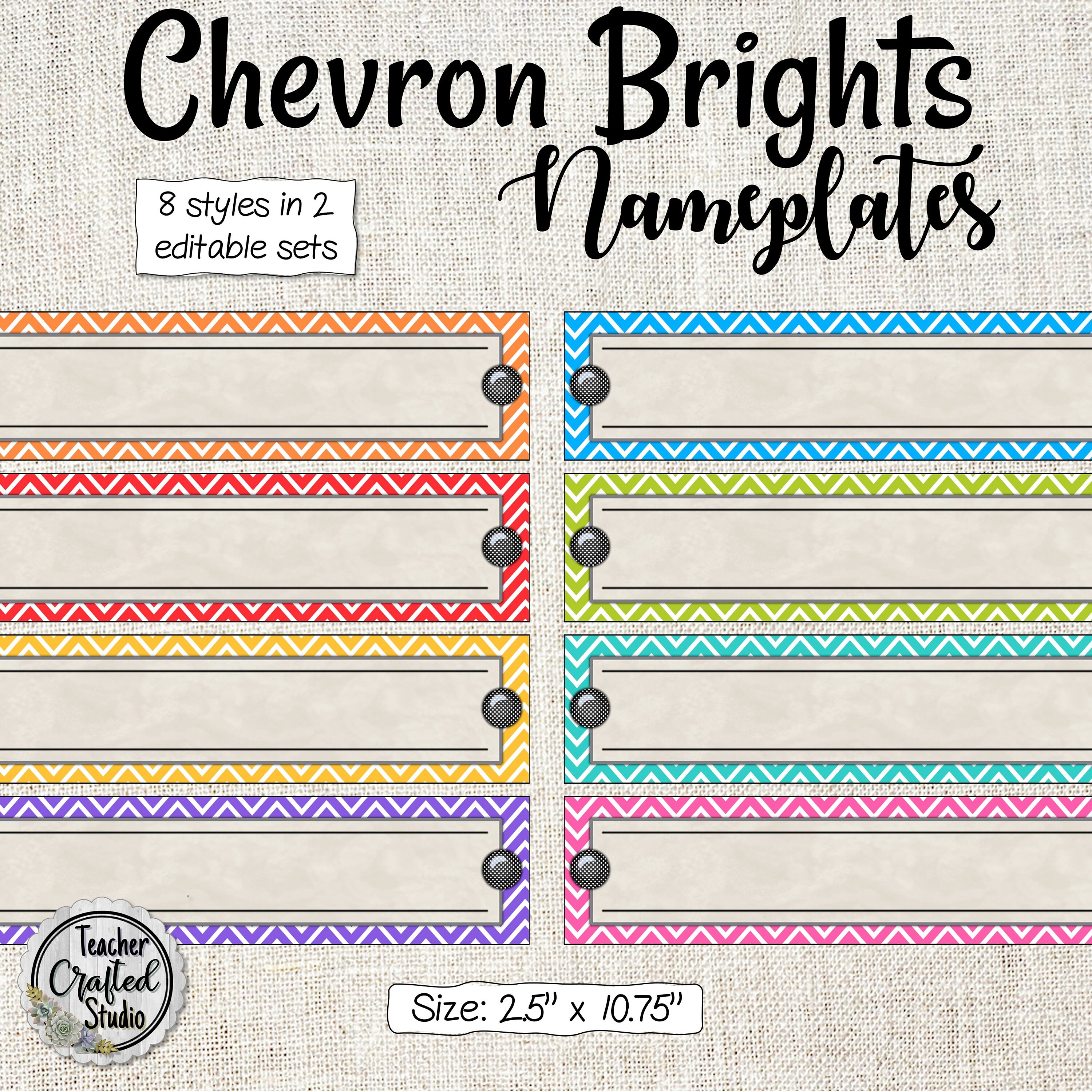 Chevron Back to School Essentials Bundle | Welcome Banner | Tags | Desk ...