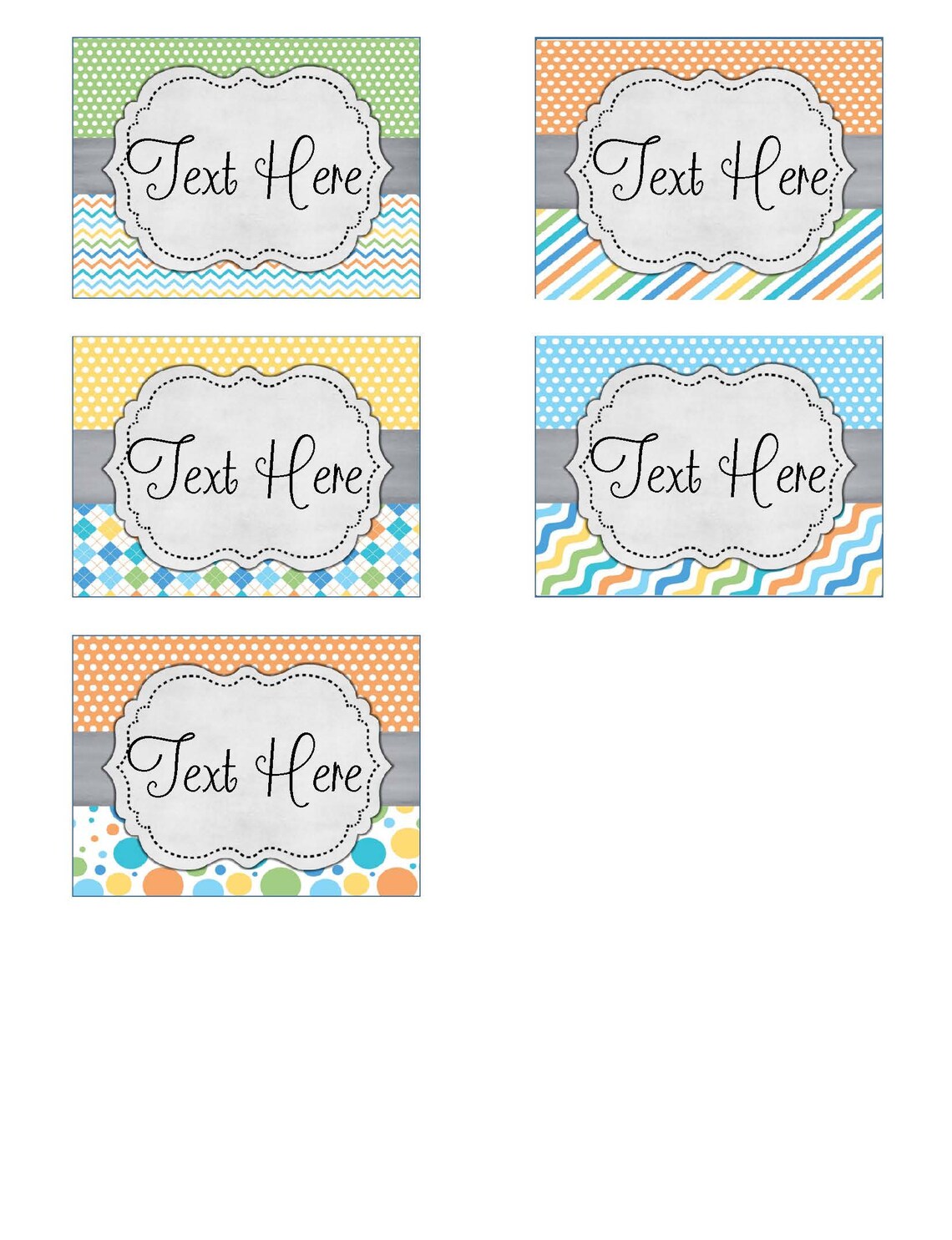 Cool Citrus Binder Covers Spines and Tags Editable Binder | Etsy