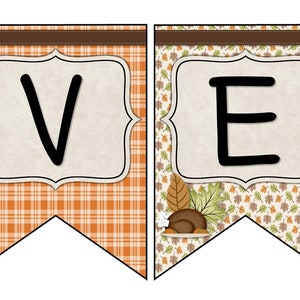 Printable Give Thanks Banner - Holiday Banner - Fall Banner - Classroom ...