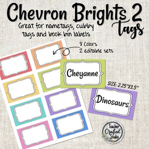 Chevron Back to School Essentials Bundle | Welcome Banner | Tags | Desk ...